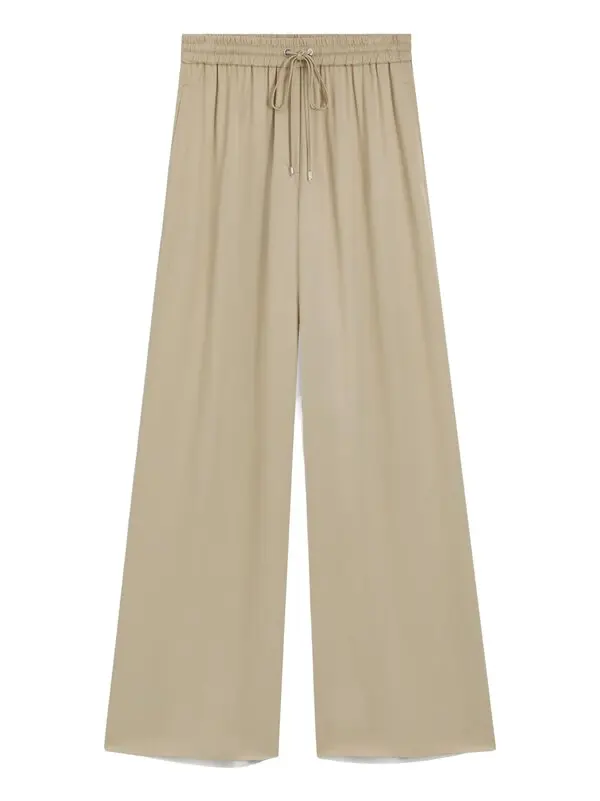 BOSS Relaxed-fit Satin Trousers - Light Beige
