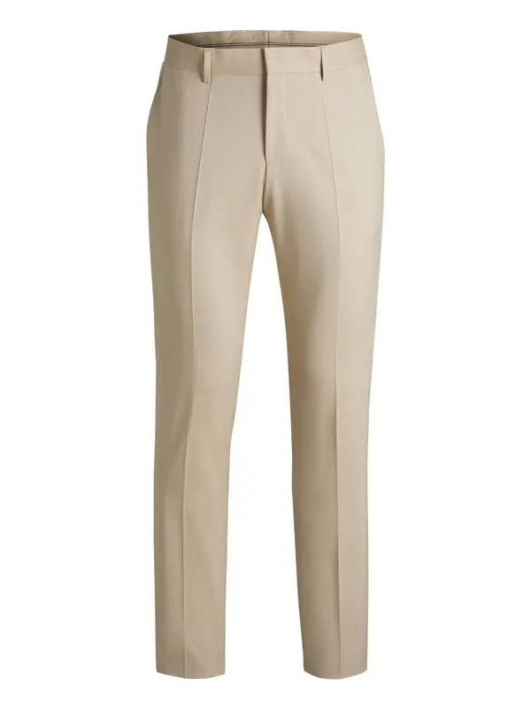 BOSS Stretch Chiffon Formal Trousers - Light Beige
