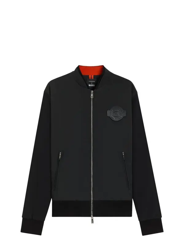 BOSS Porsche X Cotton Blend Jacket - Black