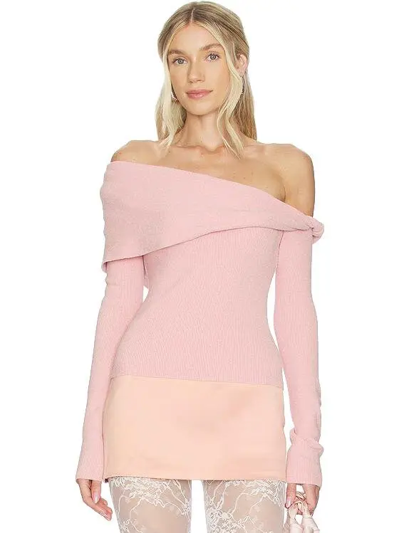 LOVERS AND FRIENDS Arya Off The Shoulder Sweater - Pink