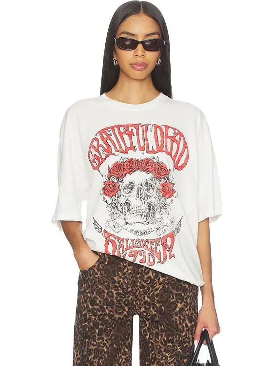 Junk Food Grateful Dead Vintage Oversized Tee - Vintage White