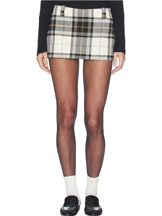 LOVERS AND FRIENDS Cher Mini Skort - Blue Plaid Multi