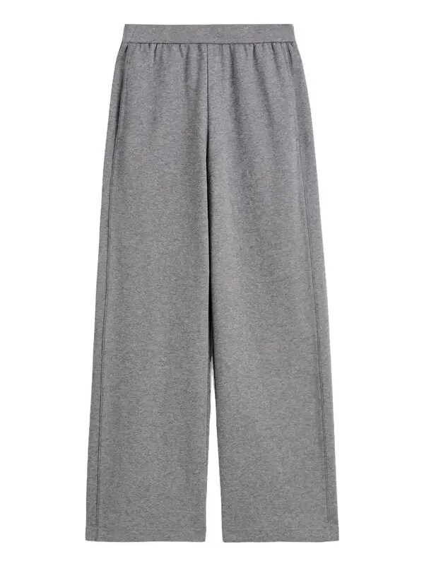 Cos Wide-leg Cotton Joggers - Gray