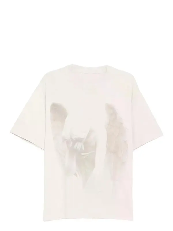 WARMAN Cotton Printed T-shirt - Neutrals