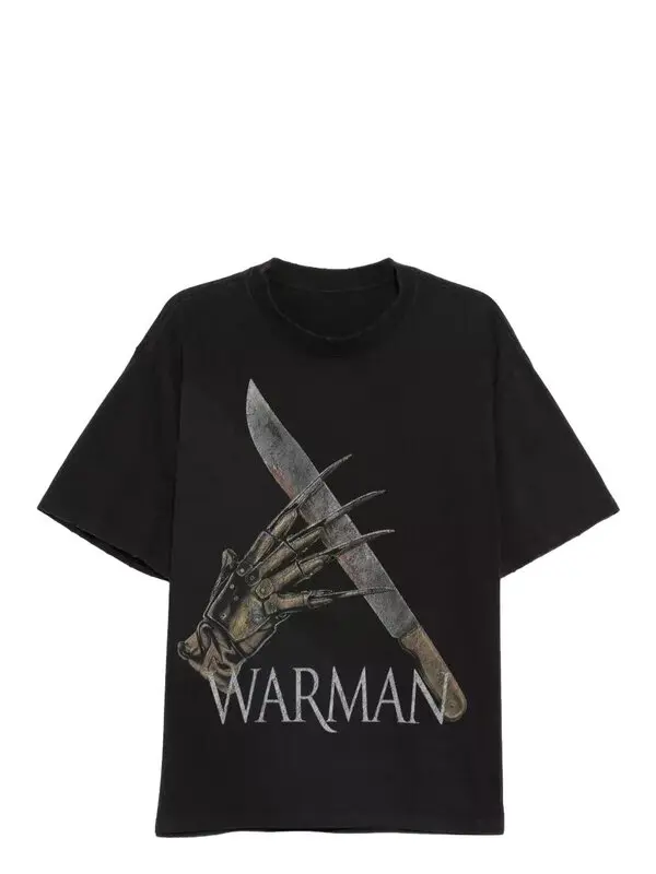 WARMAN Printed T-shirt - Black