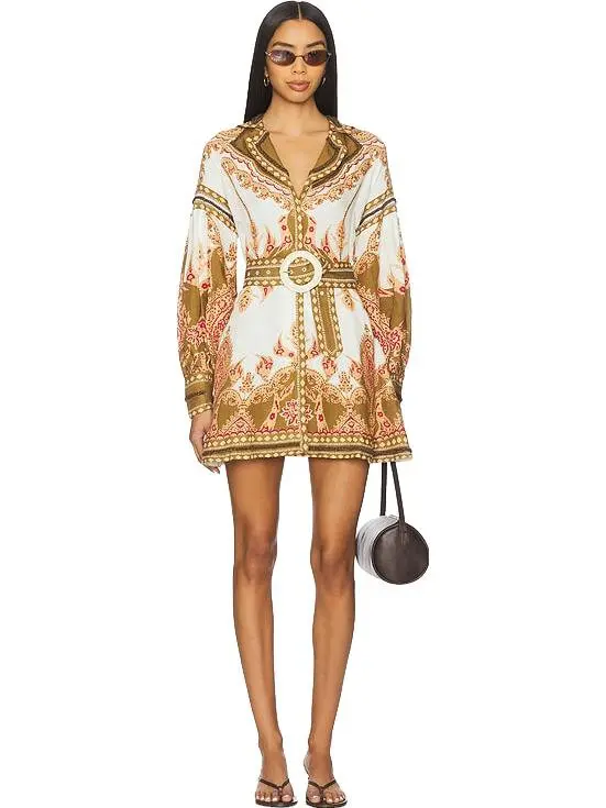 SCARLETT POPPIES Florista Mini Dress - Neutral