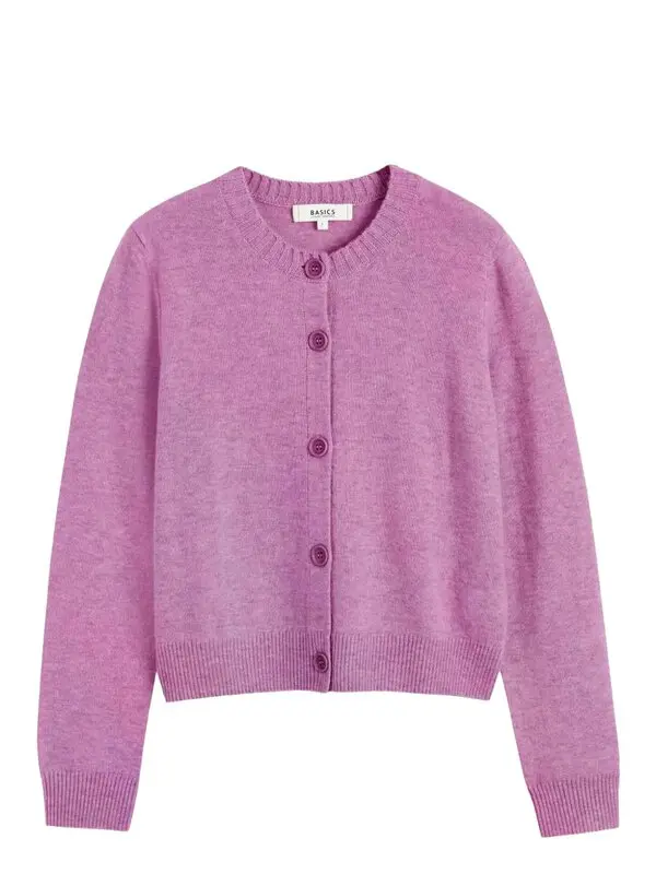 Chinti & Parker Crew-neck Cardigan - Purple