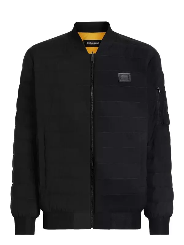 Dolce & Gabbana Quilted Zip-up Jacket - Black