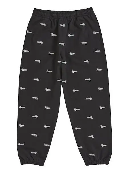 Supreme Repeat Script Sweatpant - Black