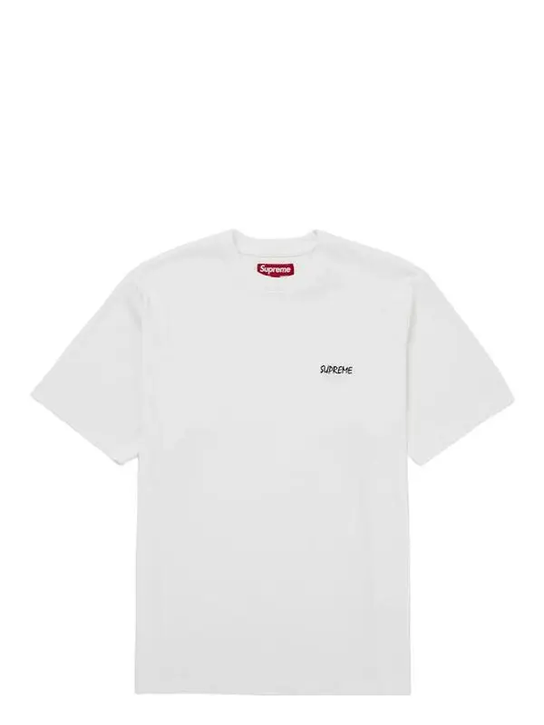 Supreme Washed Short Sleeve Top - White
