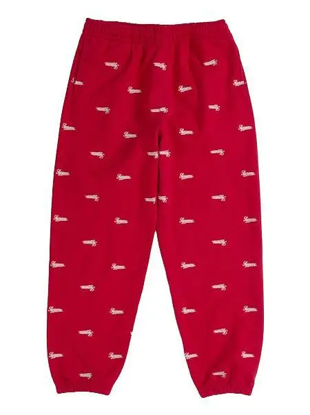 Supreme Repeat Script Sweatpant - Red