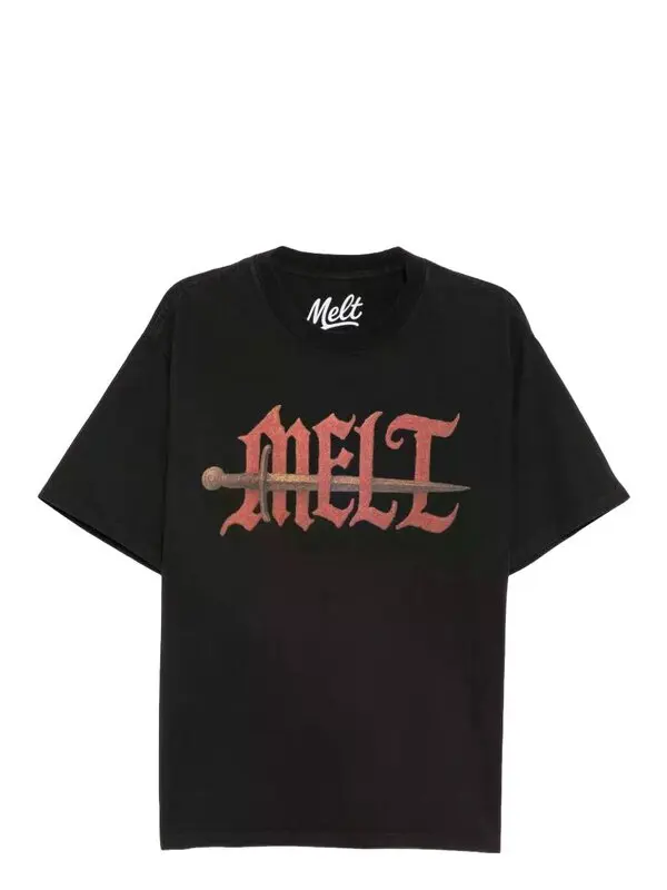 MELT Logo-print T-shirt - Black