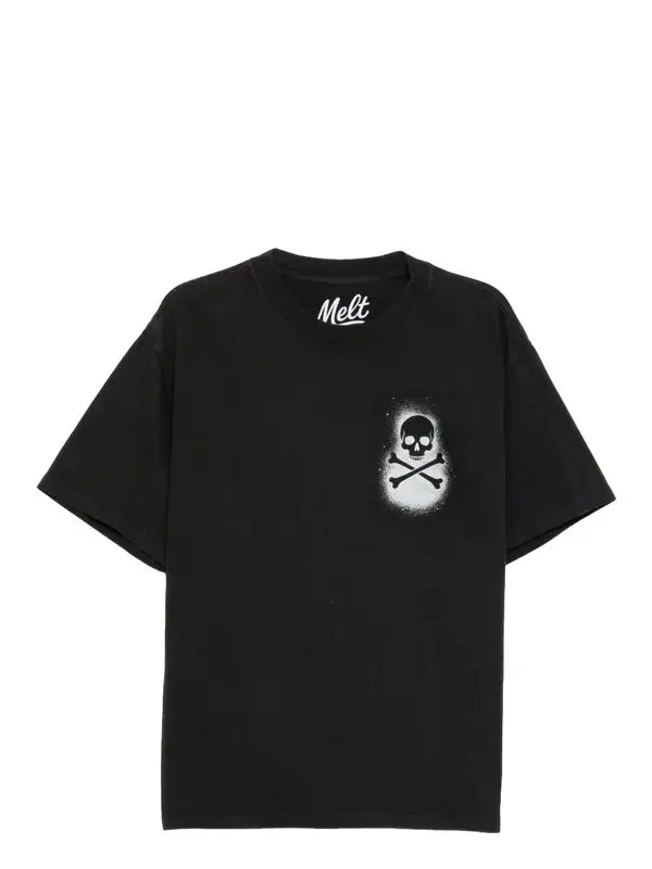 MELT Skull-print T-shirt - Black