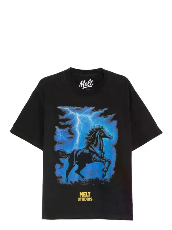MELT Horse Graphic T-shirt - Black