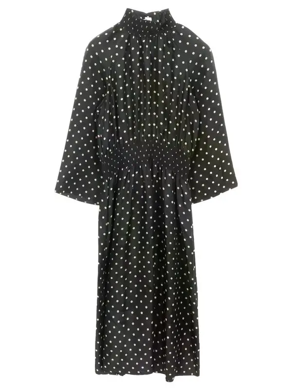 Hermès Polka-dot Dress - Black