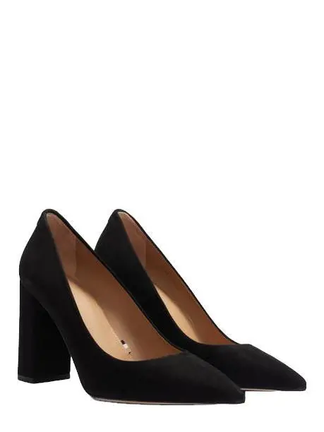 BOSS Janet Block Heel Pumps - Black
