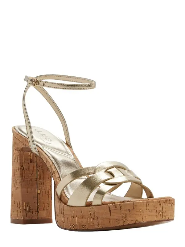 Aldo Beverlyanne Platform Sandal - Champagne