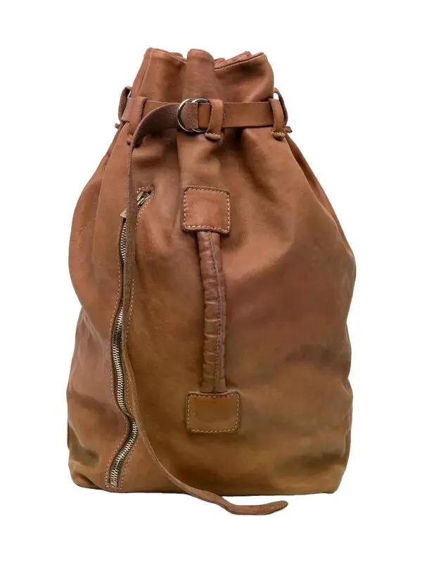 Guidi Leather Backpack - Brown