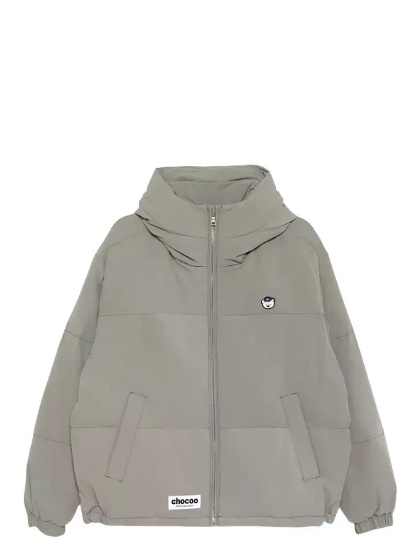 CHOCOOLATE Hooded Puffer Jacket - Grey