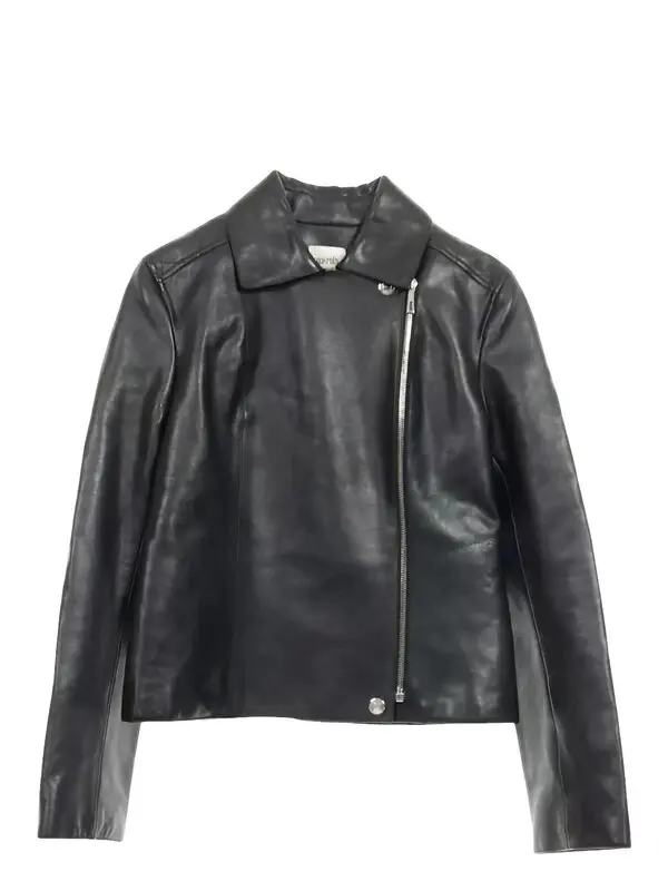 Hermès 2010s Zip-up Riders Jacket - Black