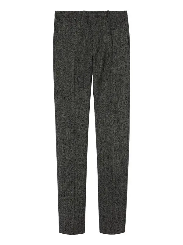 Gucci Herringbone Mouline Trousers - White