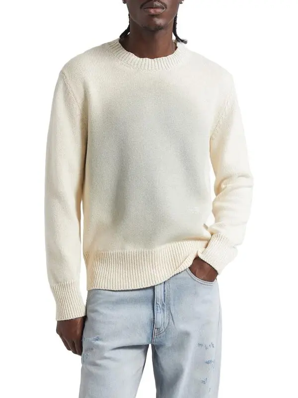 MAISON MARGIELA Dot Motif Crewneck Sweater - Off White