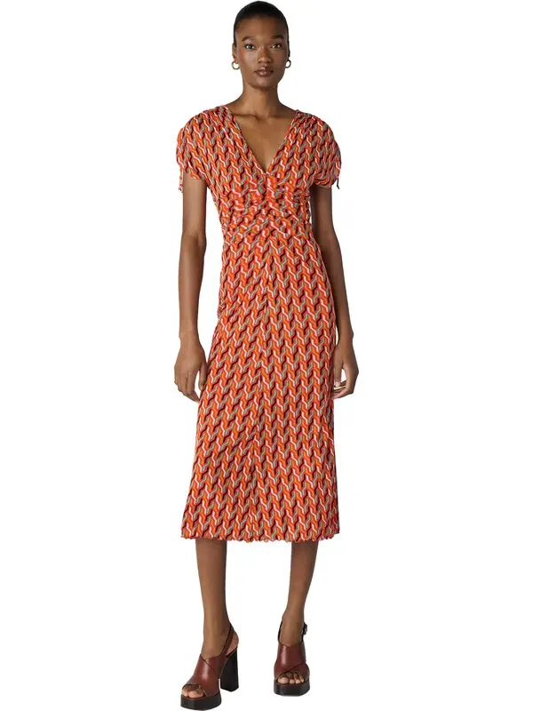 Diane Von Furstenberg Ella Dress - Why Not Red Clay