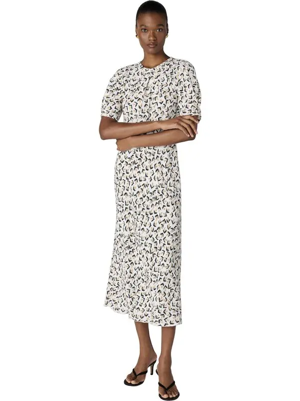 Diane Von Furstenberg Janine Dress - Lily Of The Valley Ivory
