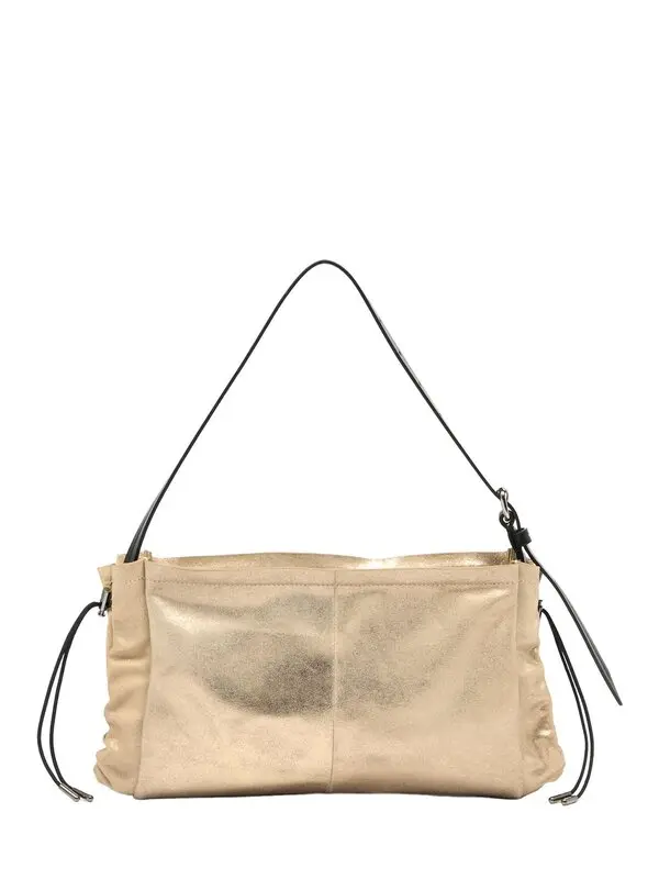 MAISON MARGIELA Foiled Suede Baguette Bag - Gold
