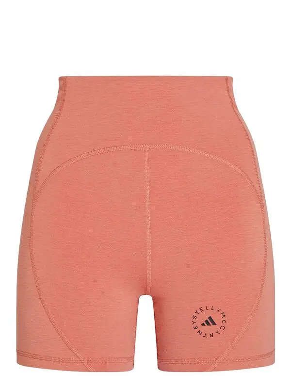 Adidas By Stella McCartney Appliquéd Stretch Modal-blend Shorts - Antique Rose