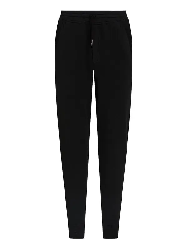TOM FORD Tapered Cottonfleece Sweatpants - Black