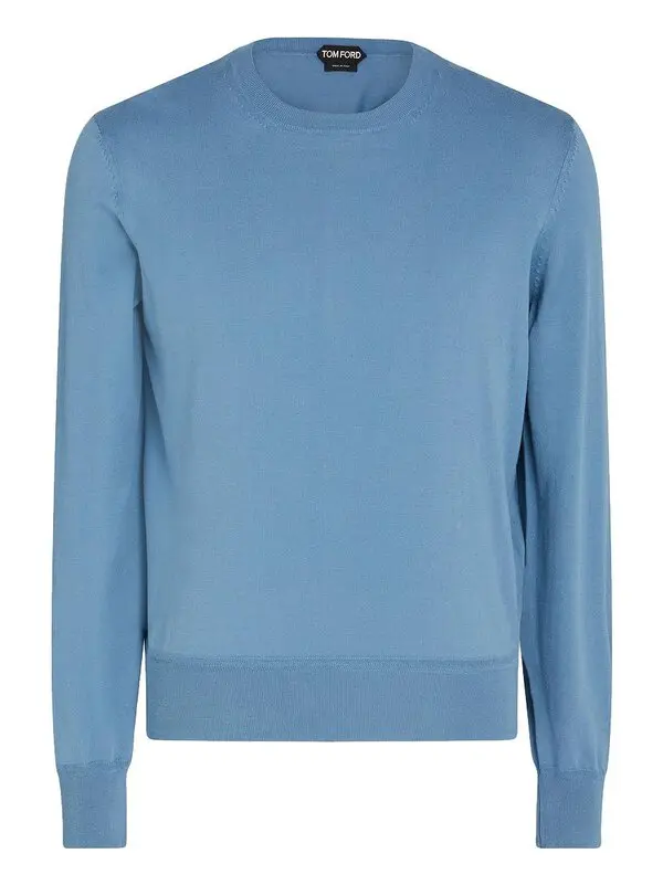 TOM FORD Cotton Sweater - Light Blue