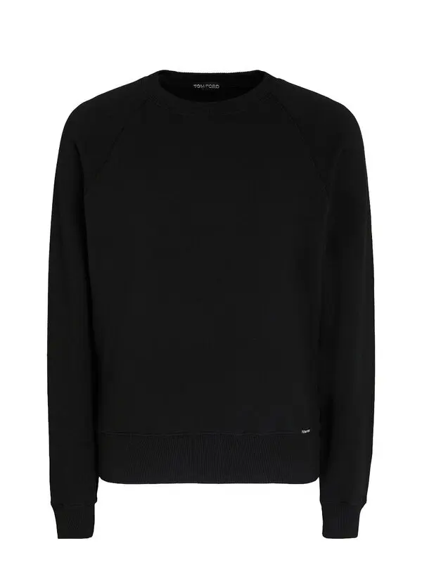 TOM FORD Cotton-fleece Sweatshirt - Black