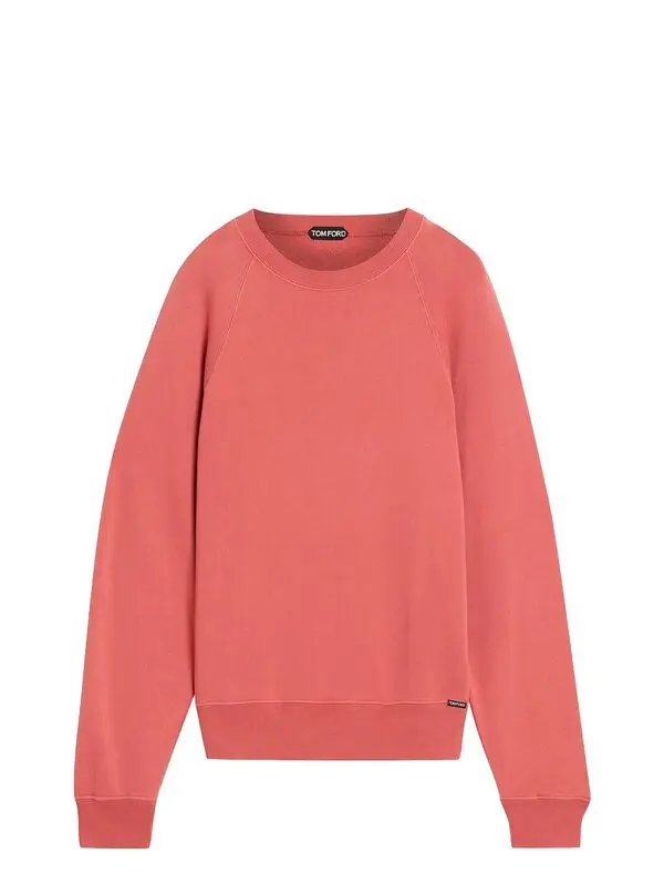 TOM FORD Cotton-fleece Sweatshirt - Papaya