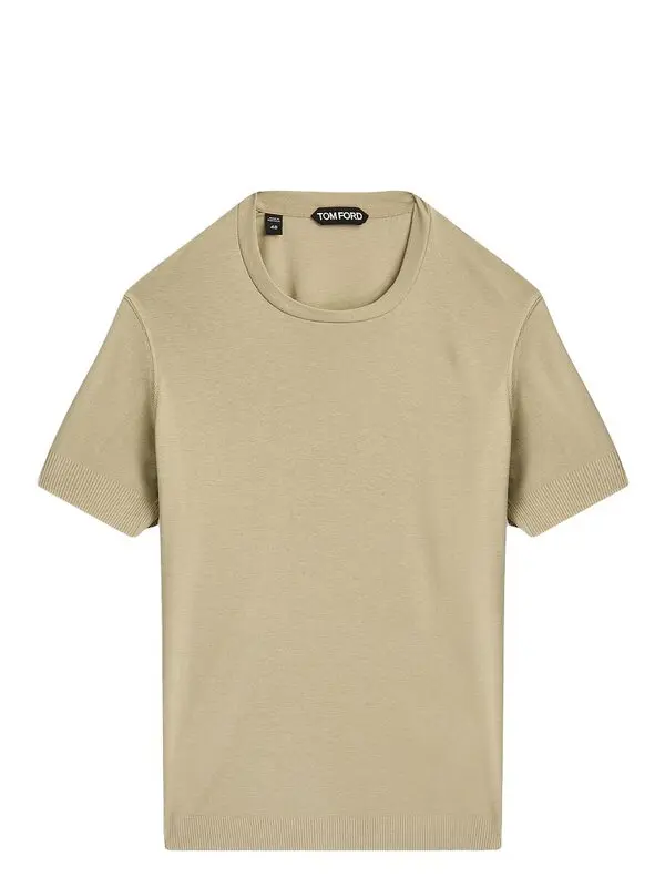 TOM FORD Lyocell And Cottonblend Jersey Tshirt - Sage Green