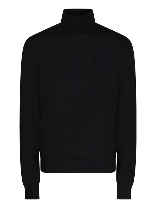 TOM FORD Cashmere And Silk-blend Turtleneck Sweater - Black