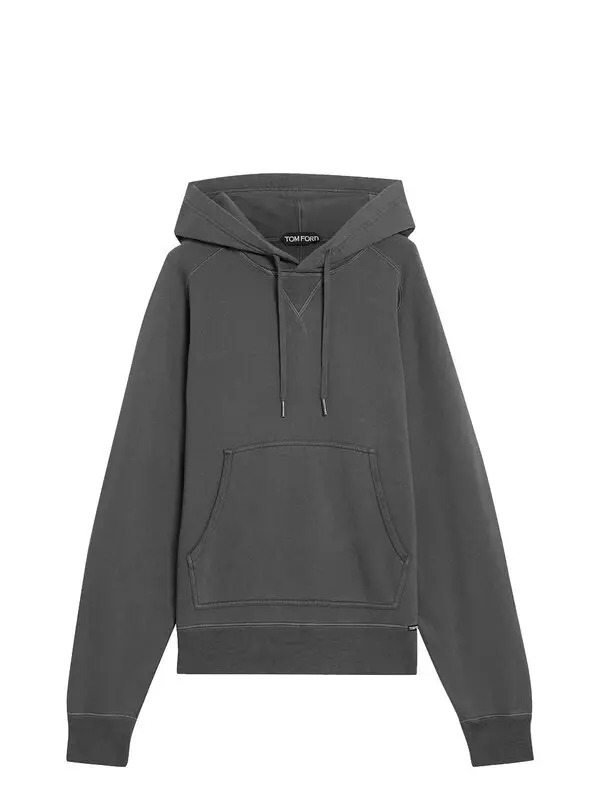 TOM FORD Cotton-fleece Hoodie - Anthracite
