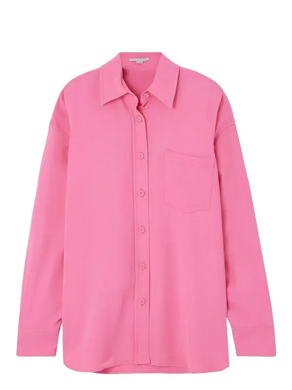 Stella McCartney Oversized Crepe Shirt - Bubblegum