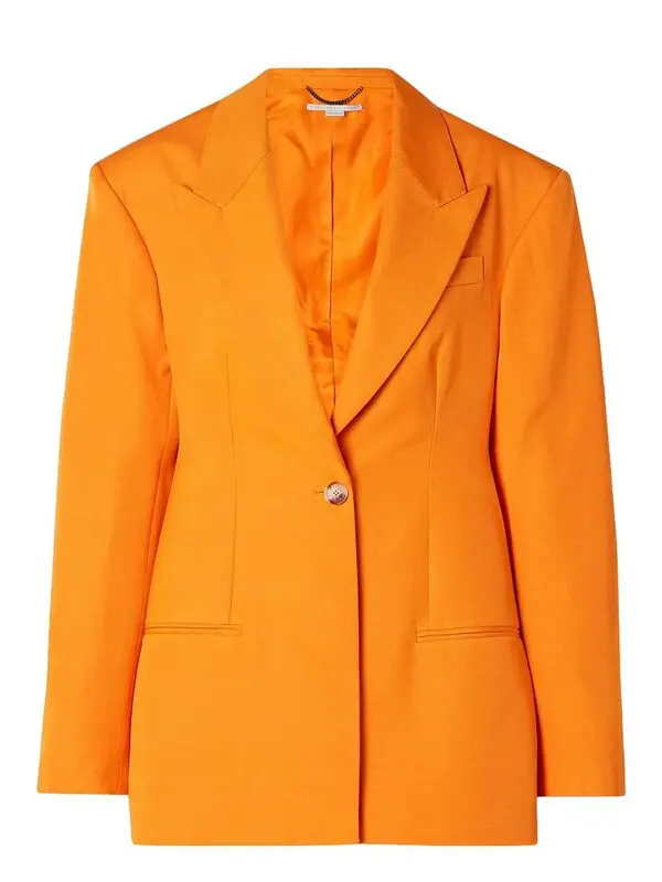 Stella McCartney Dupioni Blazer - Bright Orange