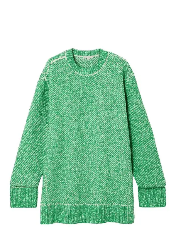 Stella McCartney Oversized Bouclé Sweater - Green