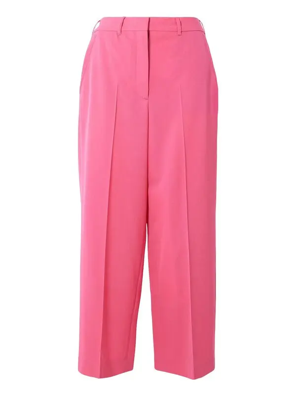 Stella McCartney Cropped Stretchwool Straight-leg Pants - Bubblegum