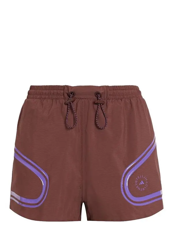 Adidas By Stella McCartney Printed Ripstop Shorts - Merlot