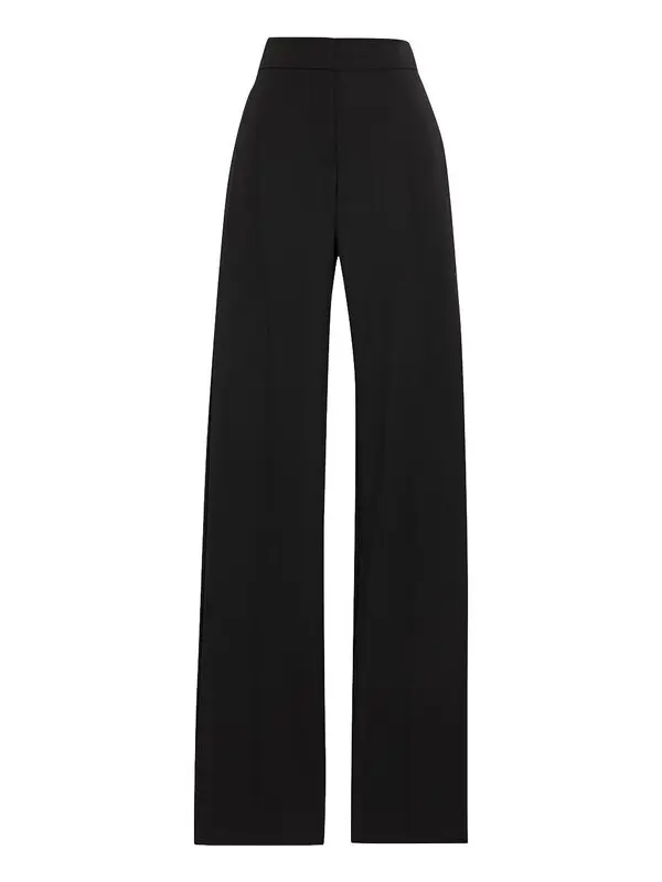 Stella McCartney Wool-twill Straight-leg Pants - Black