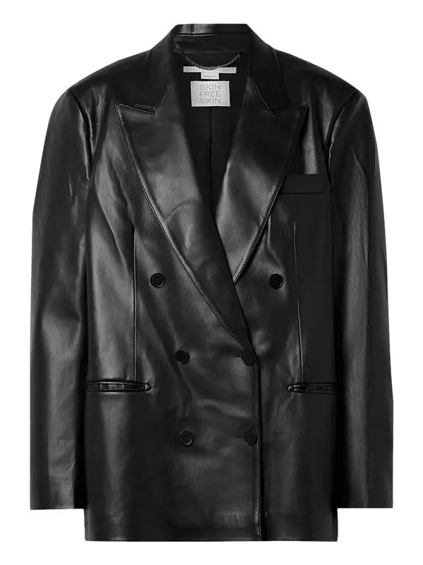 Stella McCartney Oversized Double-breasted Blazer - Black