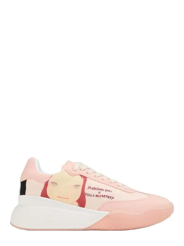 Stella McCartney Yoshitomo Nara Printed Sneakers - Pastel Pink