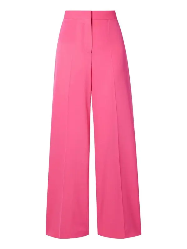 Stella McCartney Wide-leg Wool-blend Twill Pants - Pink