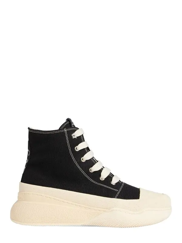 Stella McCartney Loop Canvas Platform High-top Sneakers - Black