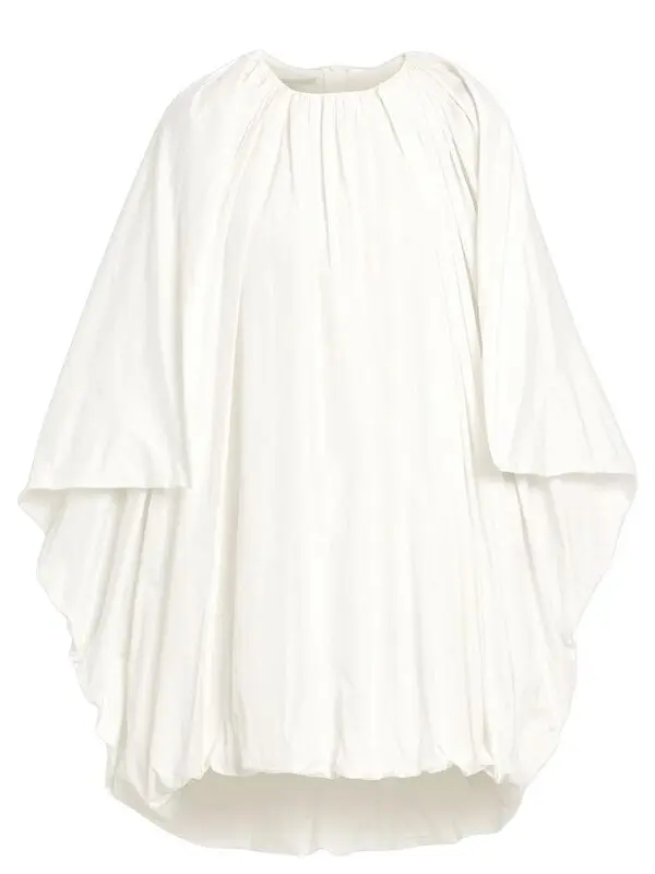 Stella McCartney Cape-effect Poplin Mini Dress - White
