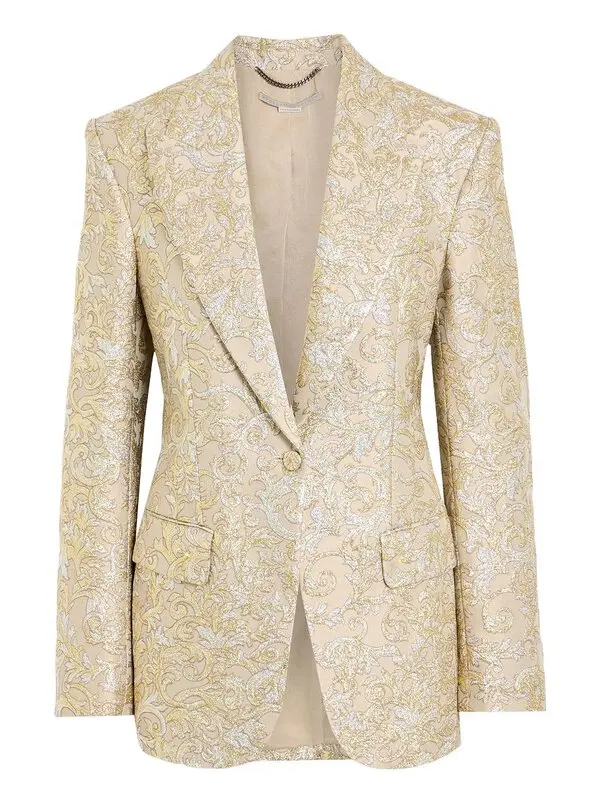 Stella McCartney Metallic Brocade Jacket - Gold