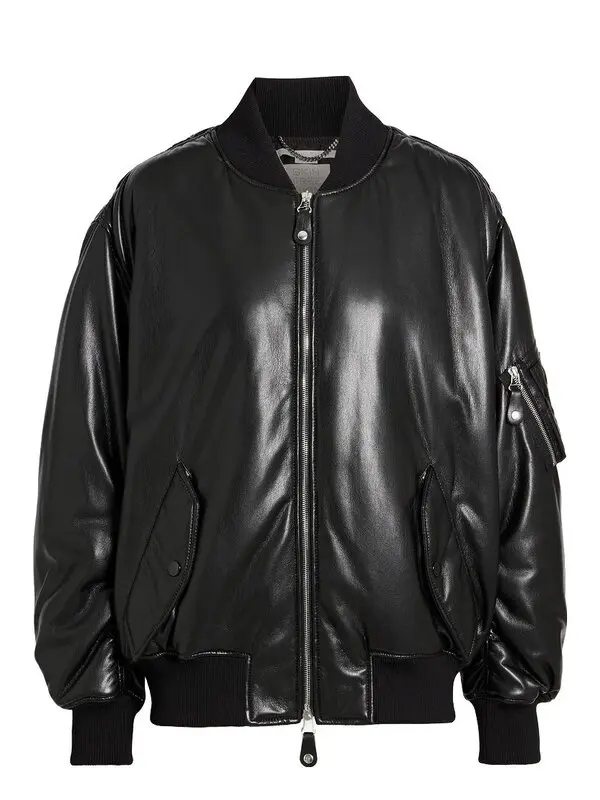 Stella McCartney Padded Bomber Jacket - Black
